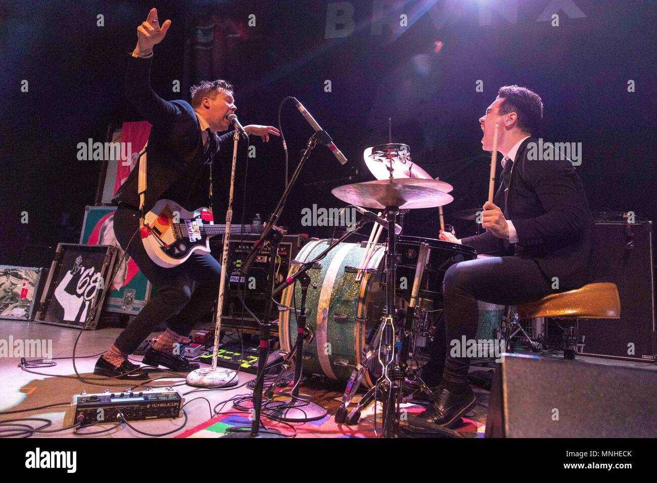 Madison, WIsconsin, USA. 15th May, 2018. JOSH SCOGIN and NIKKO YAMADA ...