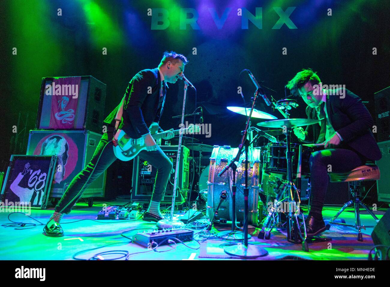 Madison, WIsconsin, USA. 15th May, 2018. JOSH SCOGIN and NIKKO YAMADA ...