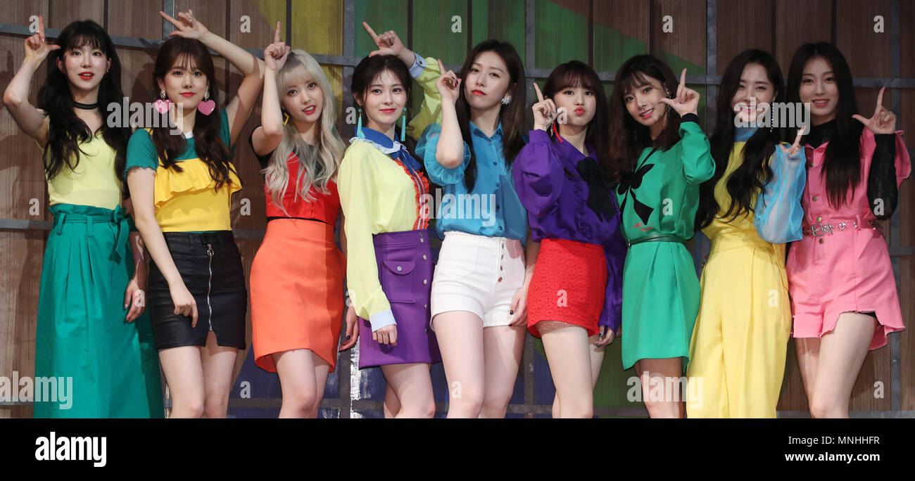 18th May, 2018. S. Korean girl group UNI.T South Korean girl group UNI ...