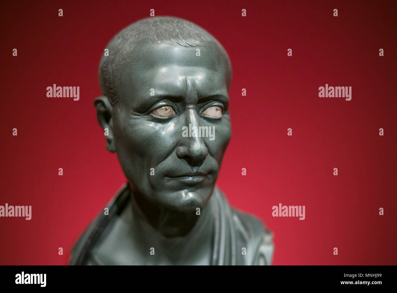 Berlin. Germany. Portrait bust of Julius Caesar, aka the Berlin Green ...