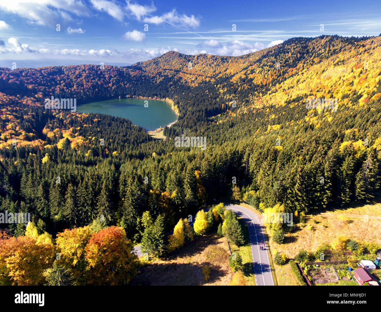 Saint Anna Lake, Transylvania, Romania Stock Photo - Alamy