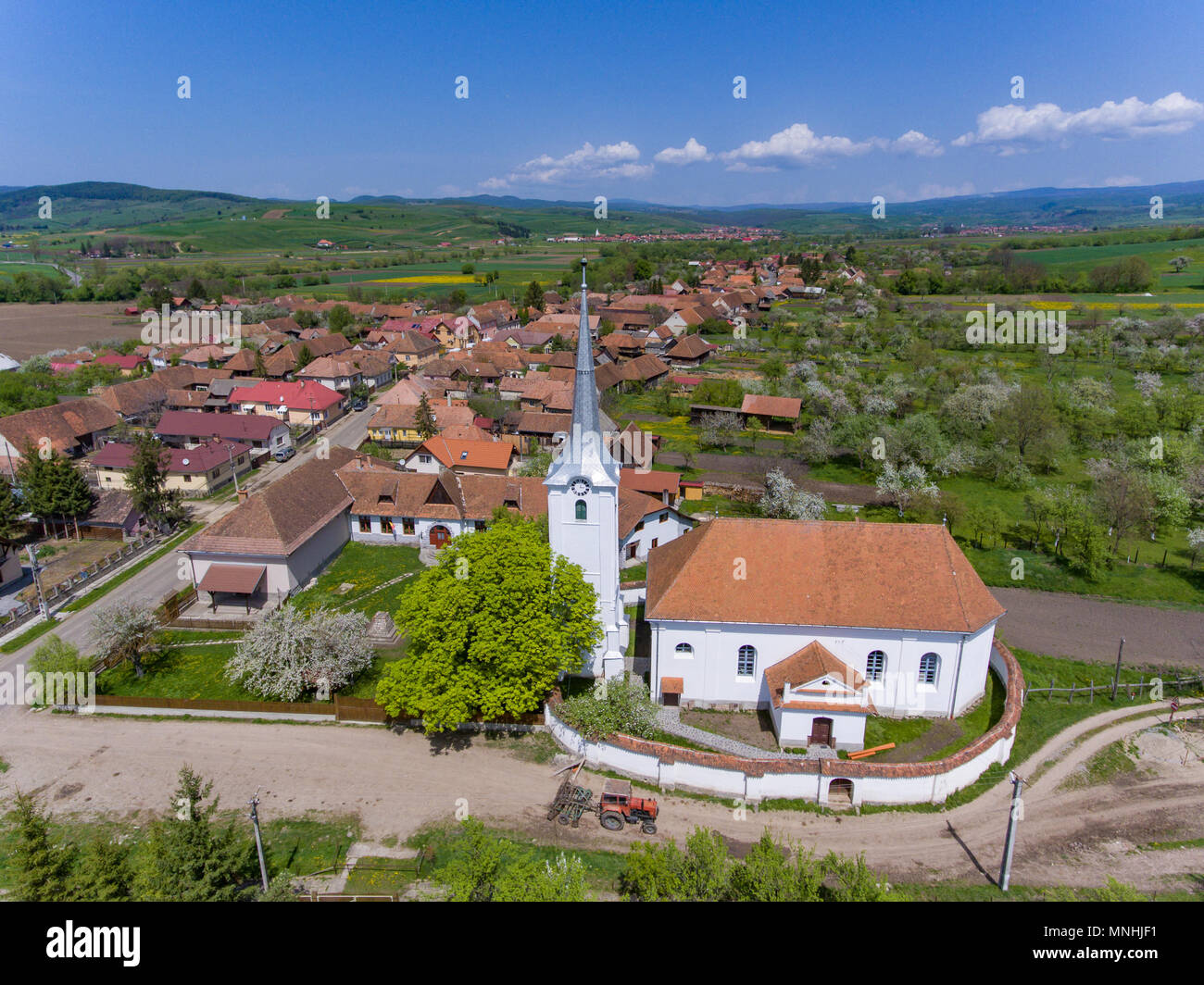 Talisoara Olasztelek village Church in Covasna County, Transylvania ...
