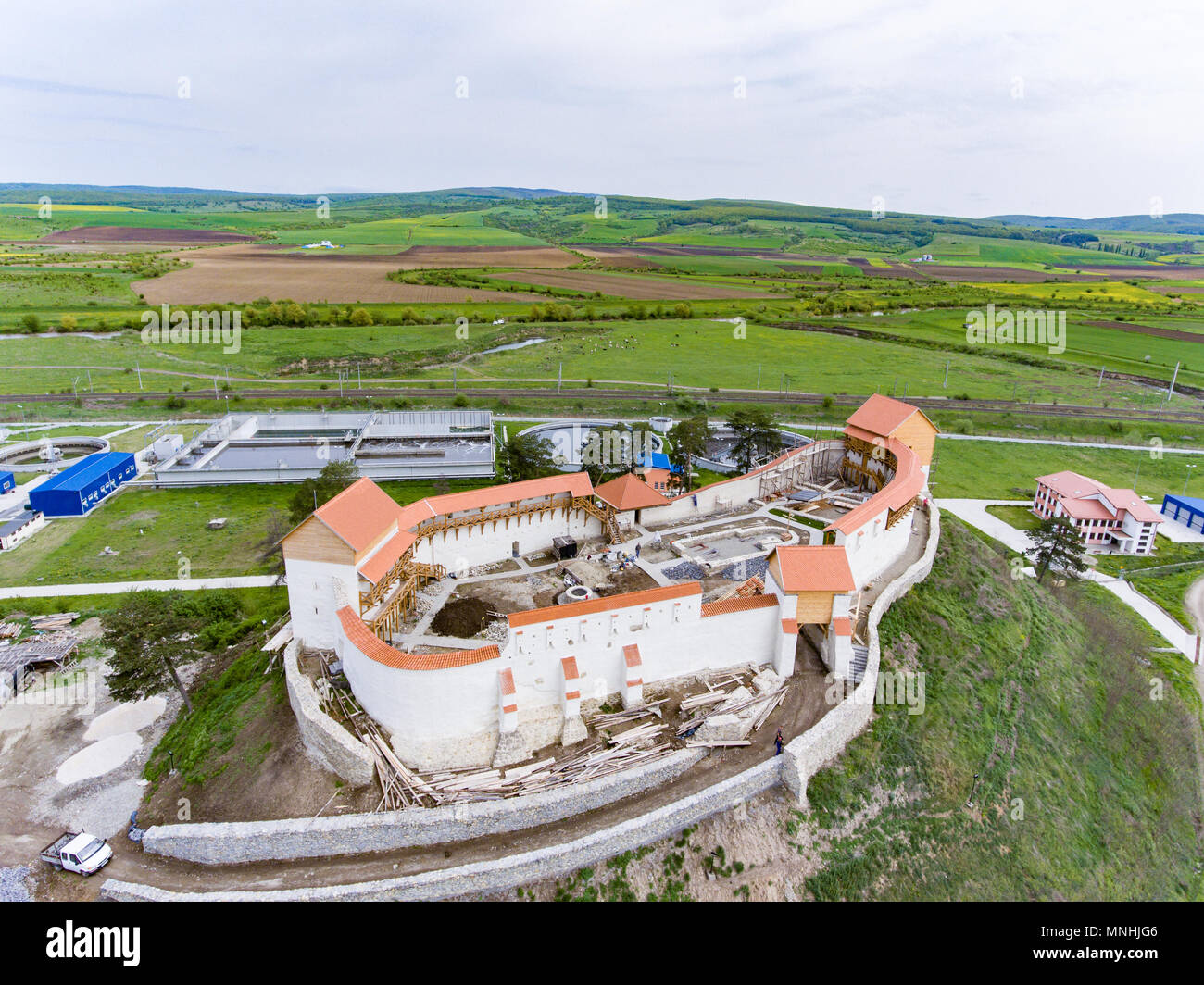 Feldioara Marienburg medieval fortress near Brasov, Romania, The most ...