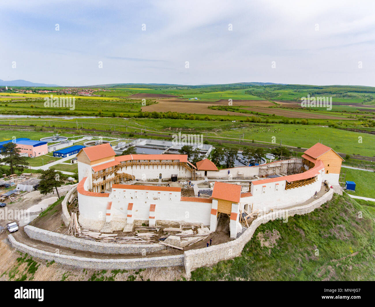 Feldioara citadel, Transylvania, Romania Stock Photo - Alamy