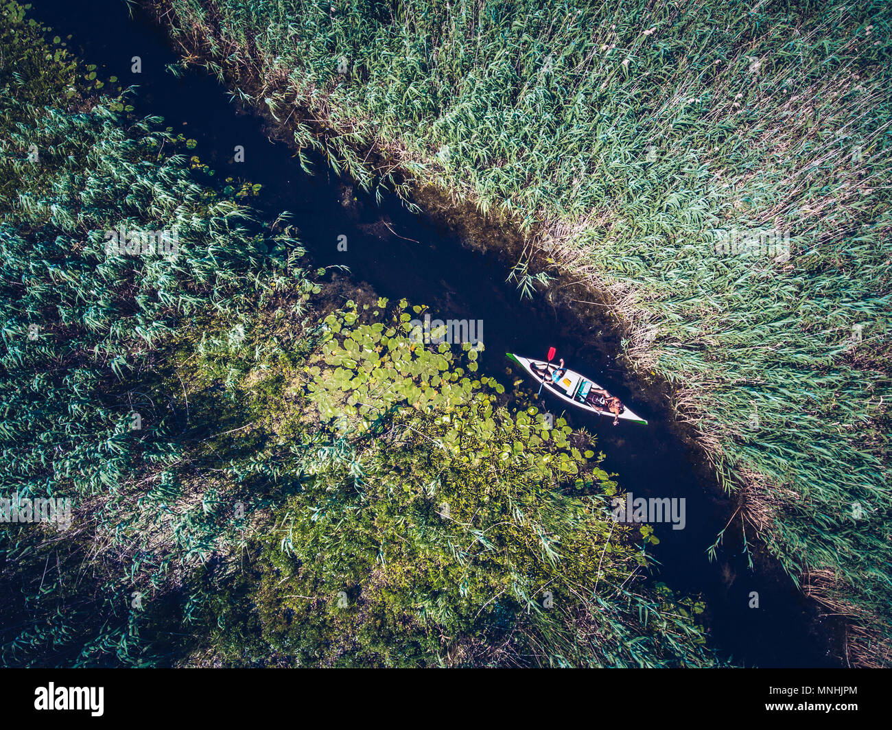 Canoe aerial view hi-res stock photography and images - Alamy