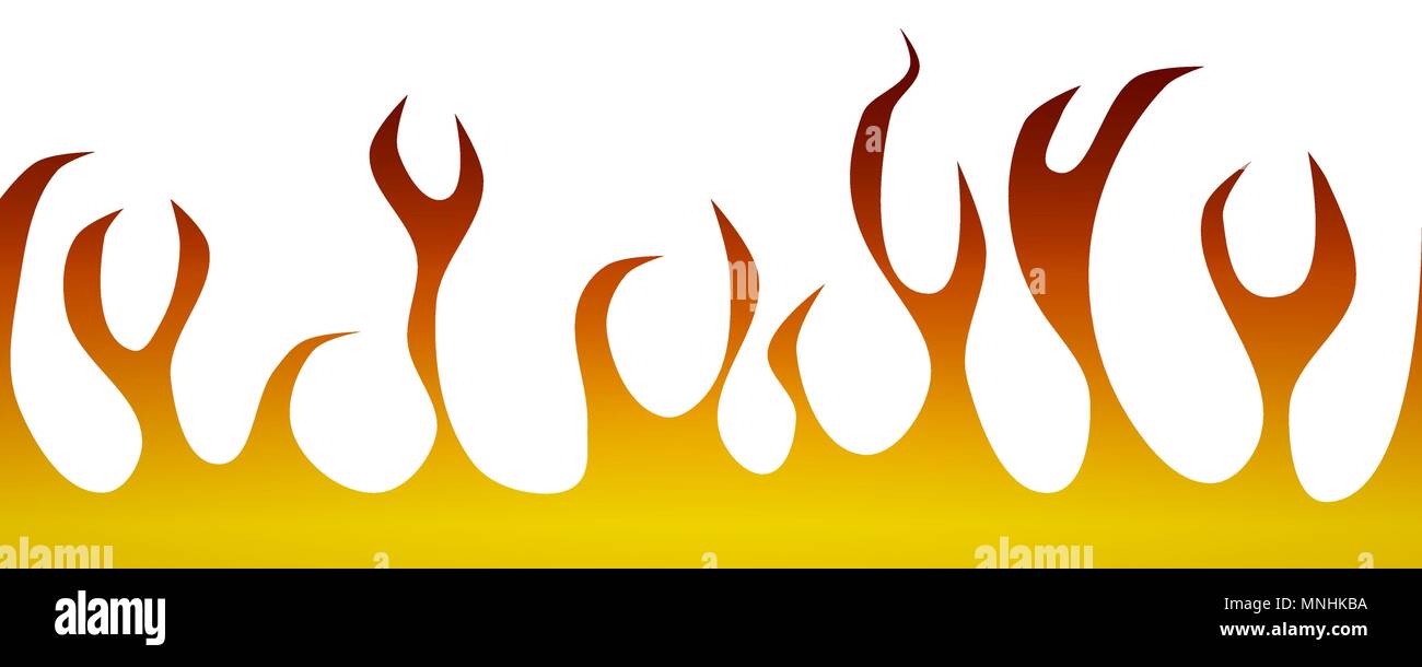 Abstract flames on a white background, vector illustration Stock Vector ...