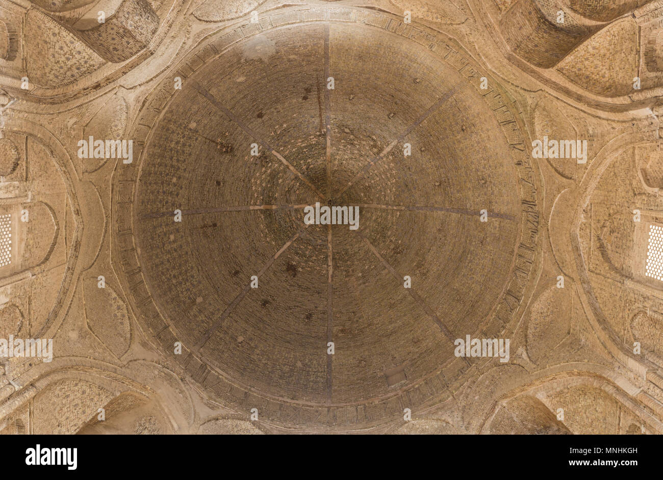 Dome of the Jameh Mosque of Isfahan, Iran. This mosque is UNESCO World ...