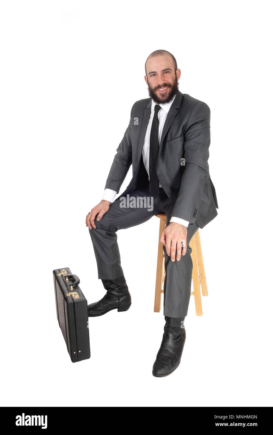 Executive businessman wearing a suit and tie hi-res stock photography ...