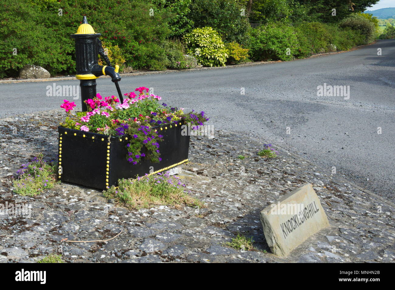 Town sign at Knocklong Limerick Stock Photo - Alamy