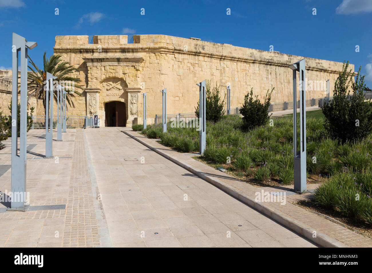 The approach to the entrance / outside / exterior facade and door of ...