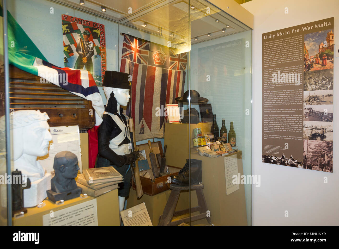 Malta at war museum vittoriosa hi-res stock photography and images - Alamy