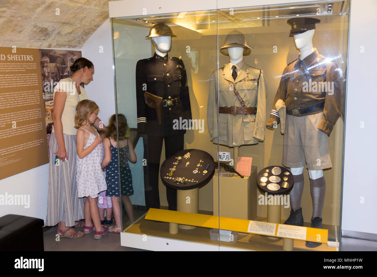 Allied forces uniforms / uniform exhibit / display of exhibits inside ...