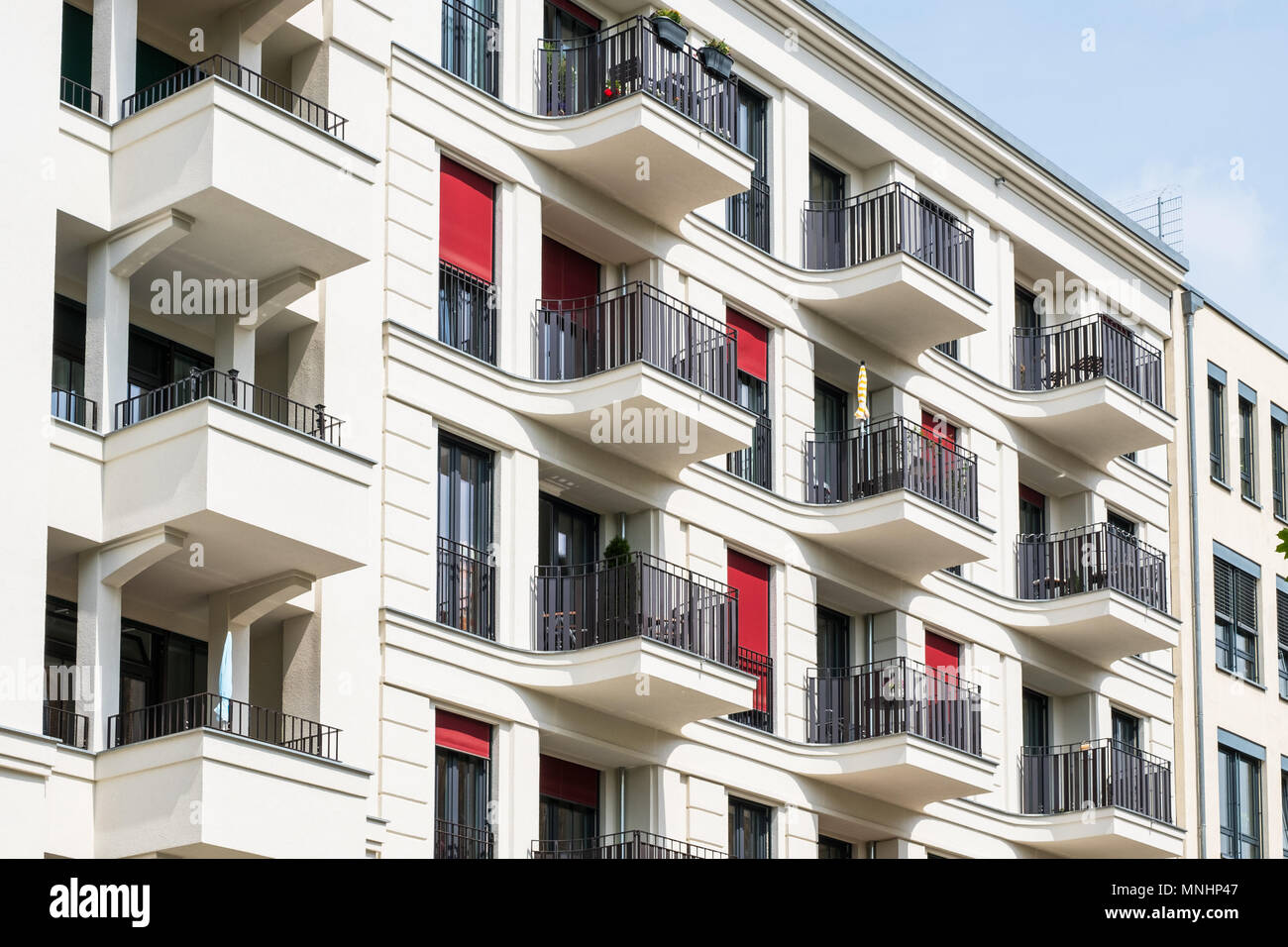 apartment building facade - real estate exterior - modern architecture ...