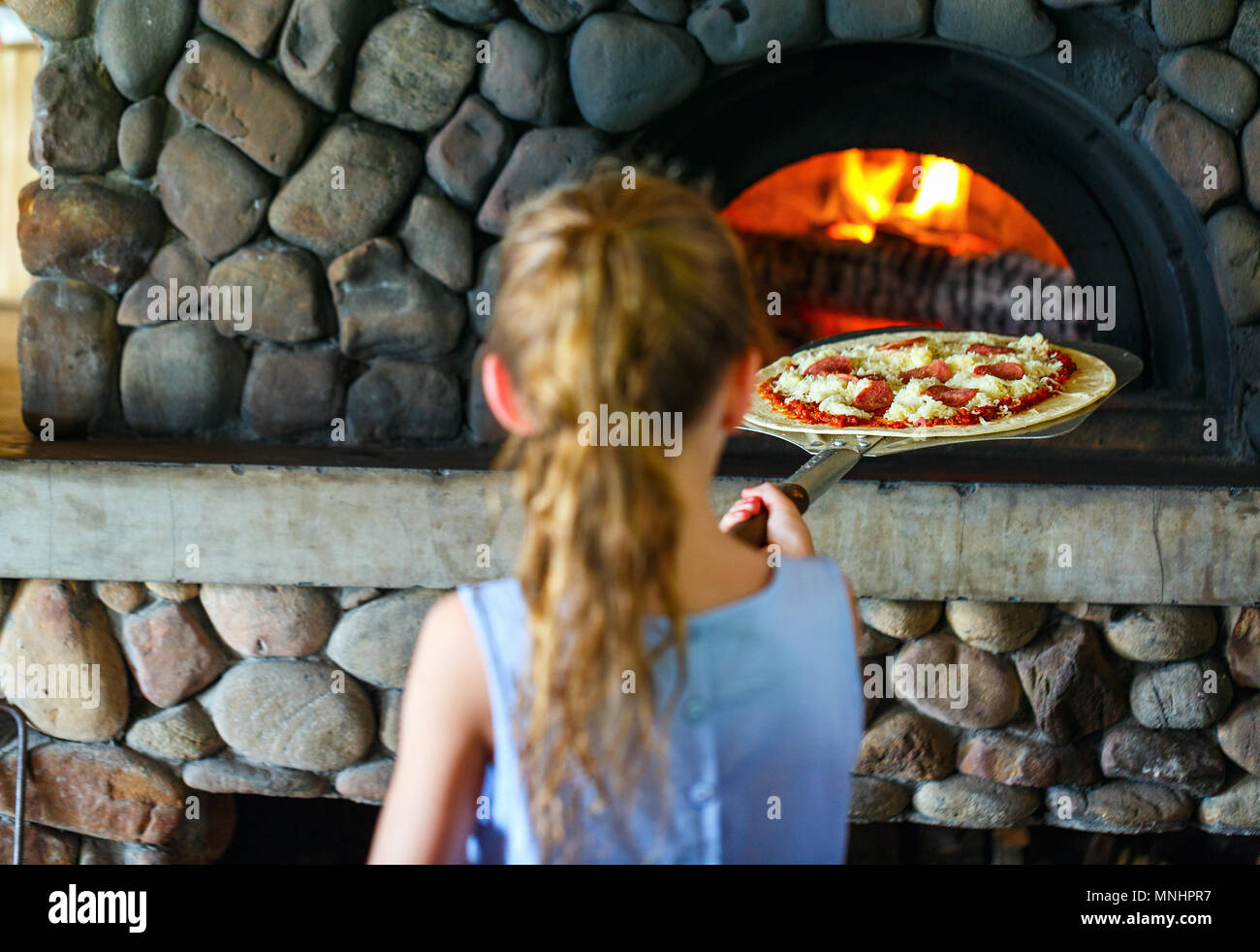 Adorable little kids making pizza at cooking class Stock Photo - Alamy