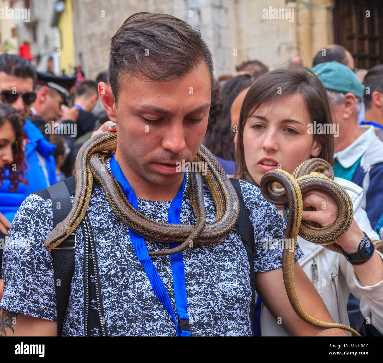 Snake festival in Cocullo (Italy Stock Photo - Alamy
