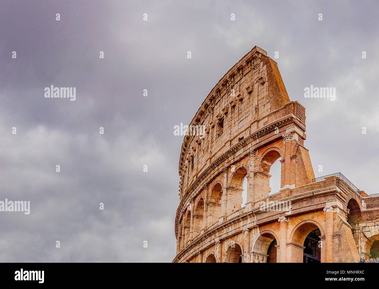 architectural detail of the colosseum in Rome Stock Photo - Alamy
