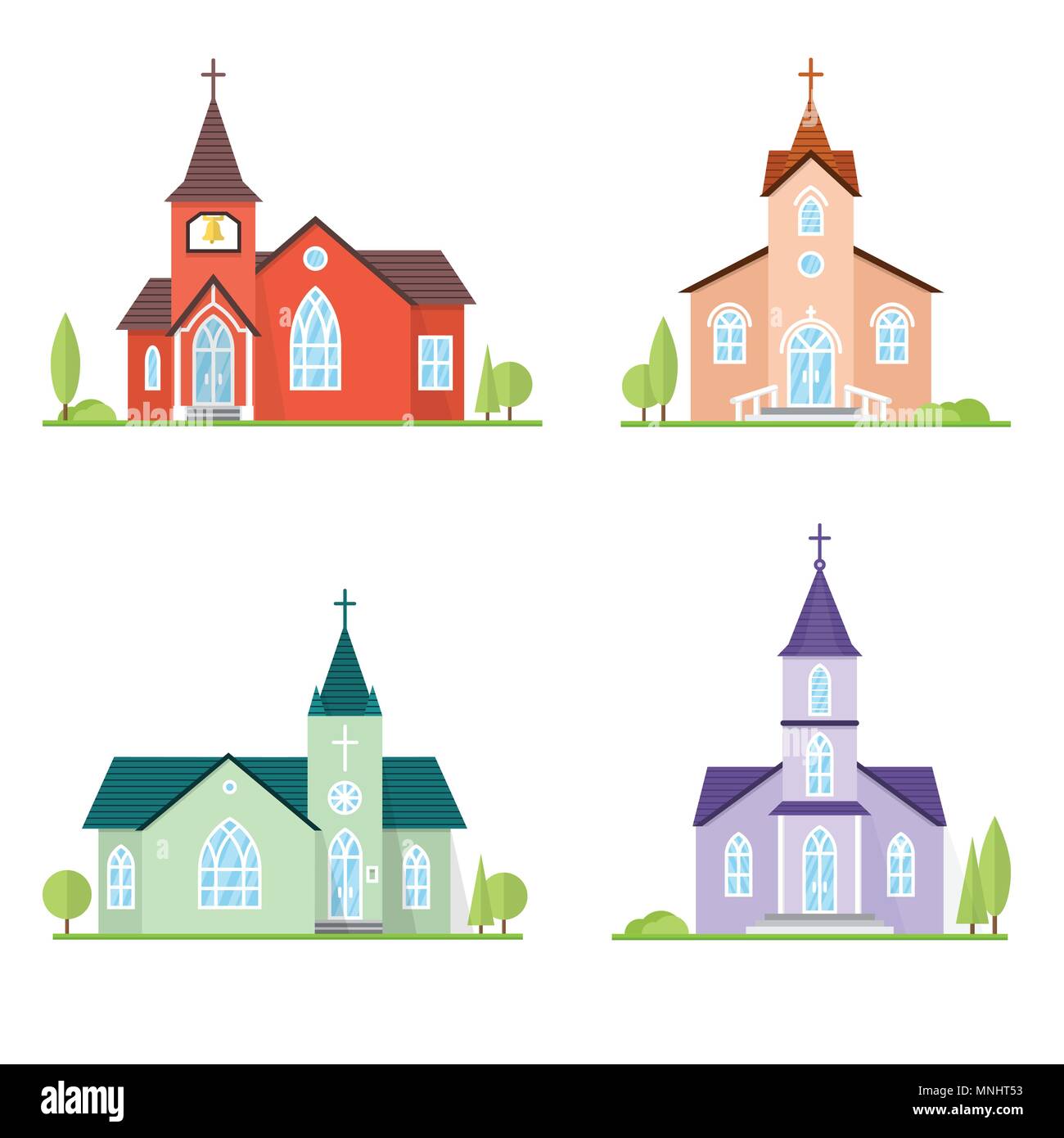 Rural churches Stock Vector Images - Alamy