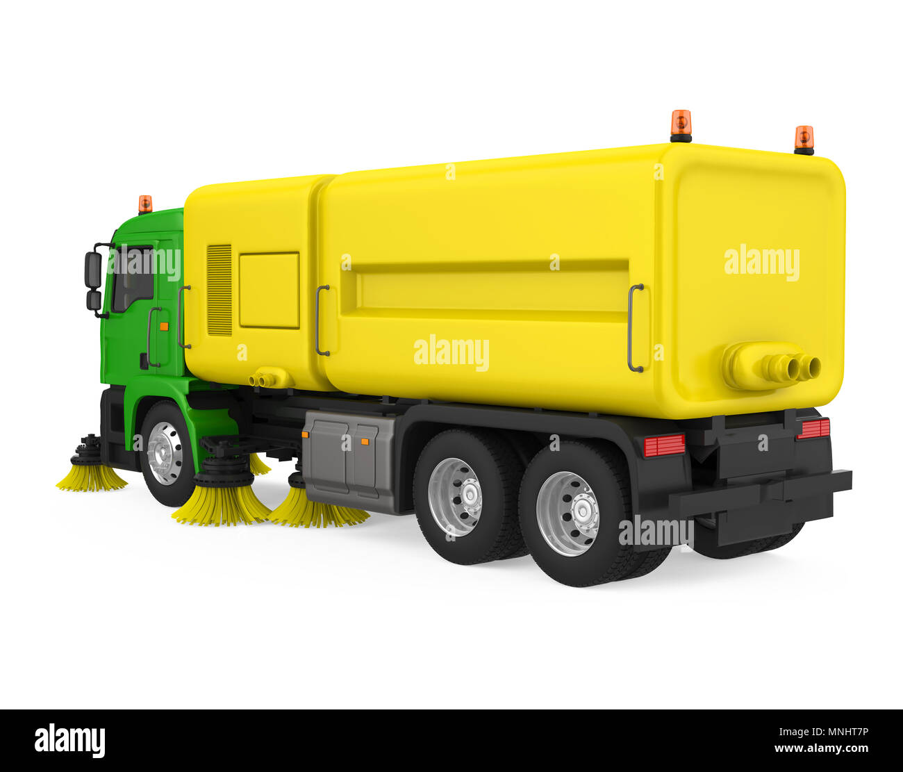 Street Sweeper Machine Isolated Stock Photo - Alamy