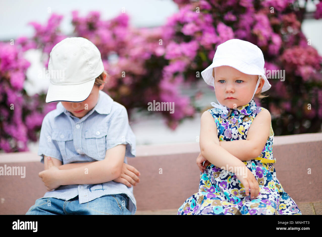 Brother and sister in upset mood hi-res stock photography and images ...