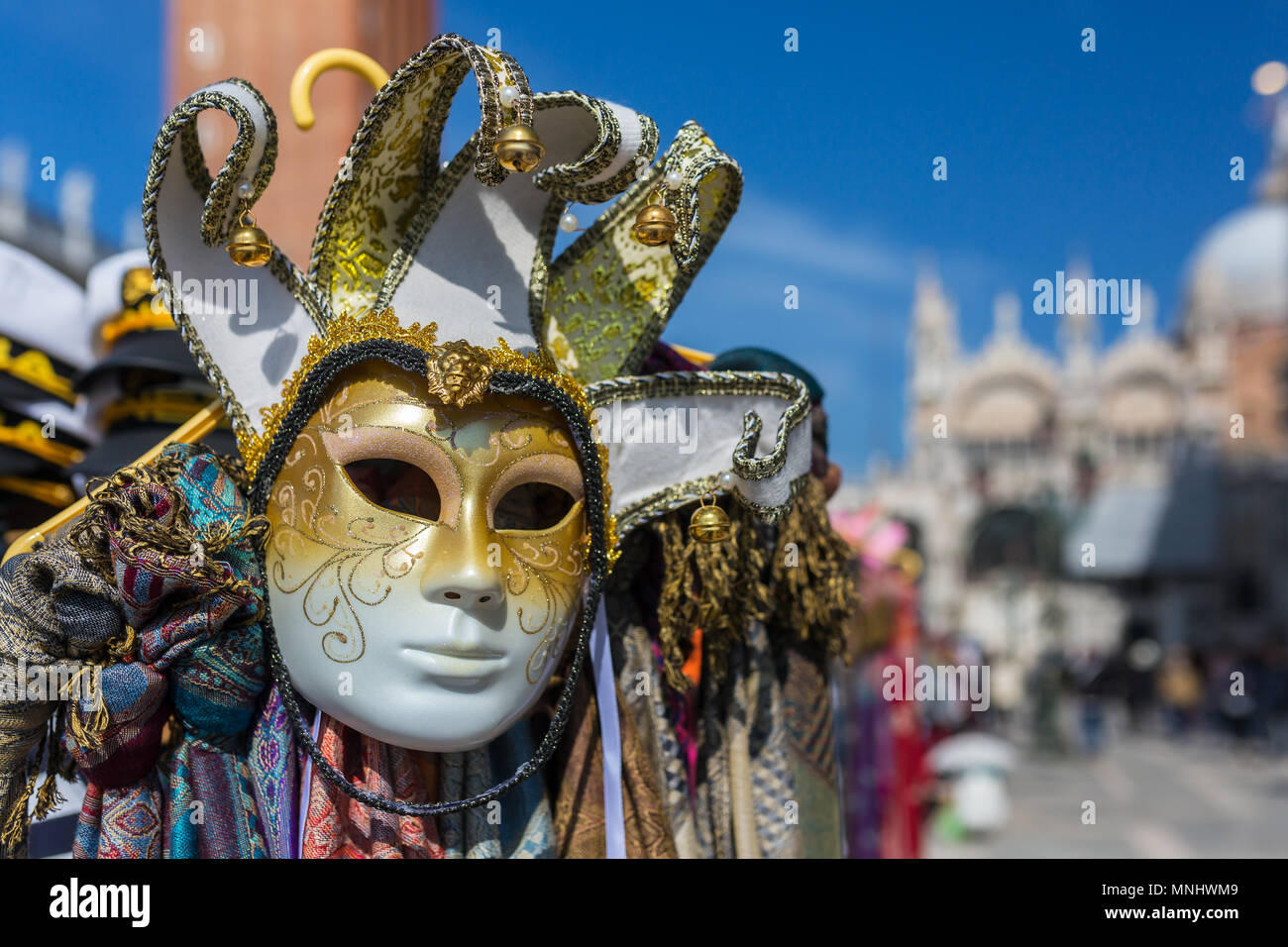 Italy venice souvenir sale carnival masks hi-res stock photography and ...