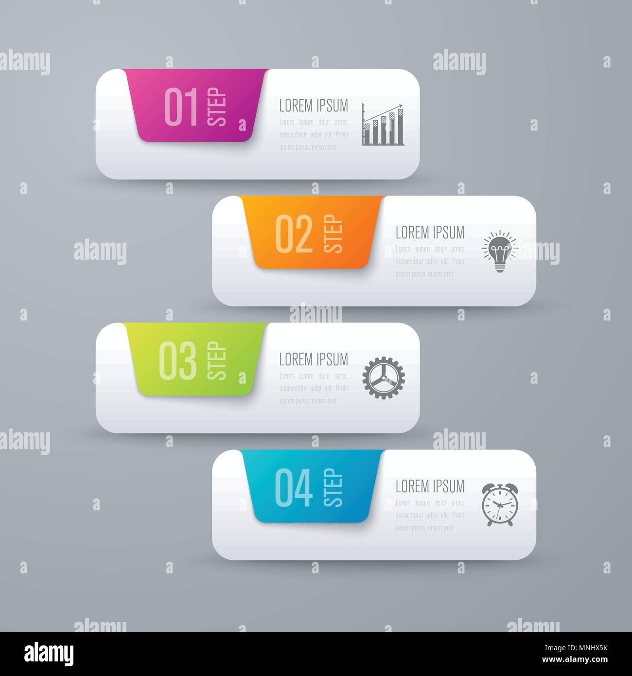 Vector illustration infographics 4 options Stock Vector Image & Art - Alamy