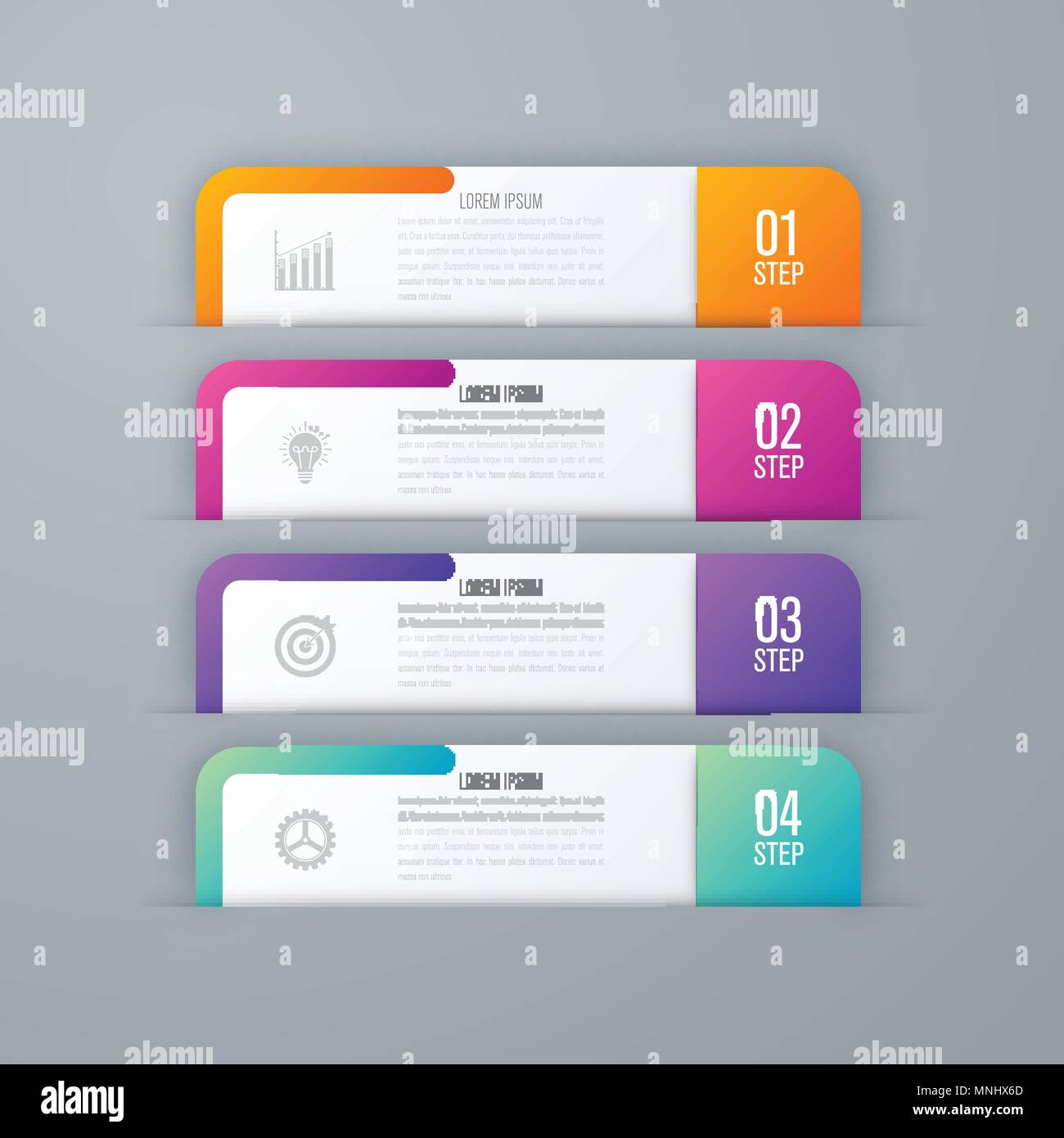 Vector illustration infographics 4 options Stock Vector Image & Art - Alamy