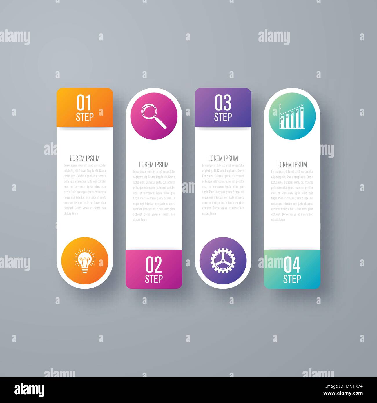 Vector illustration infographics 4 options Stock Vector Image & Art - Alamy