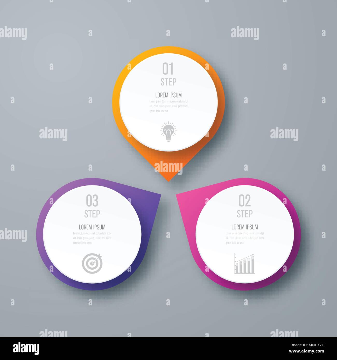 Vector illustration infographics 3 options Stock Vector Image & Art - Alamy