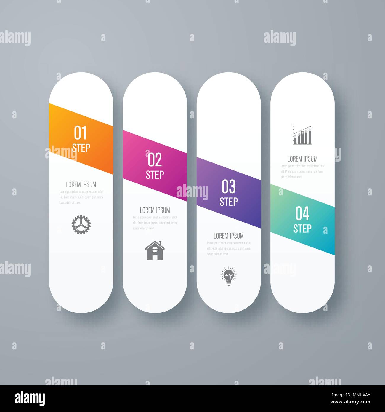 Vector illustration infographics 4 options Stock Vector Image & Art - Alamy