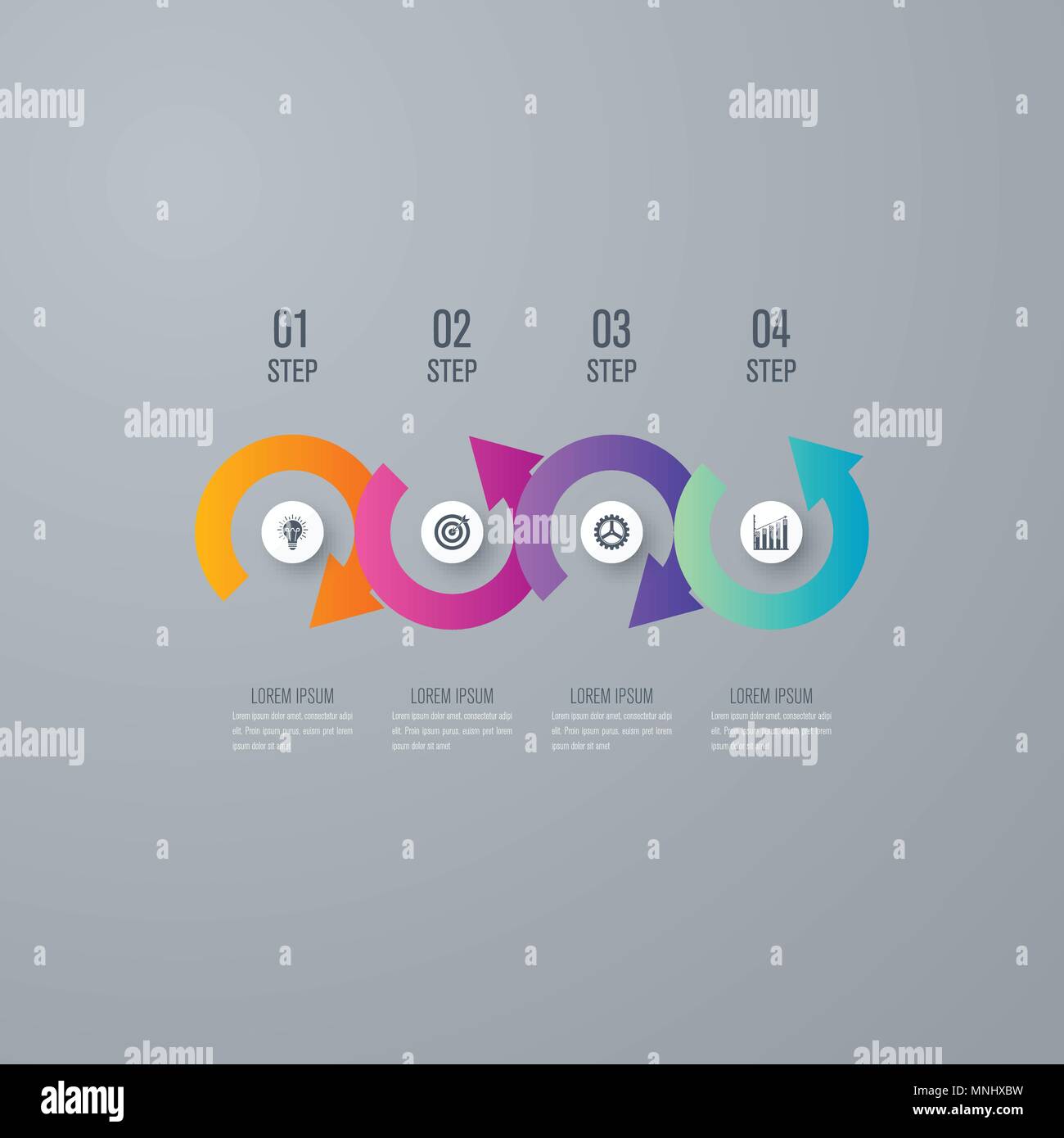 Vector illustration infographics 4 options Stock Vector Image & Art - Alamy