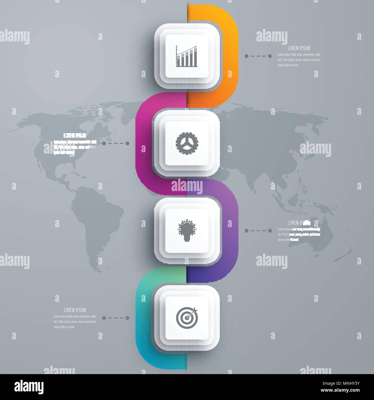 Vector illustration infographics 4 options Stock Vector Image & Art - Alamy