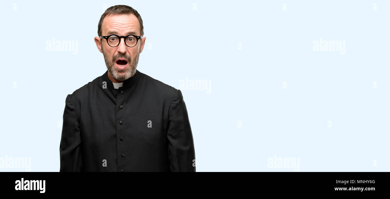 Christian priest man surprised hi-res stock photography and images - Alamy
