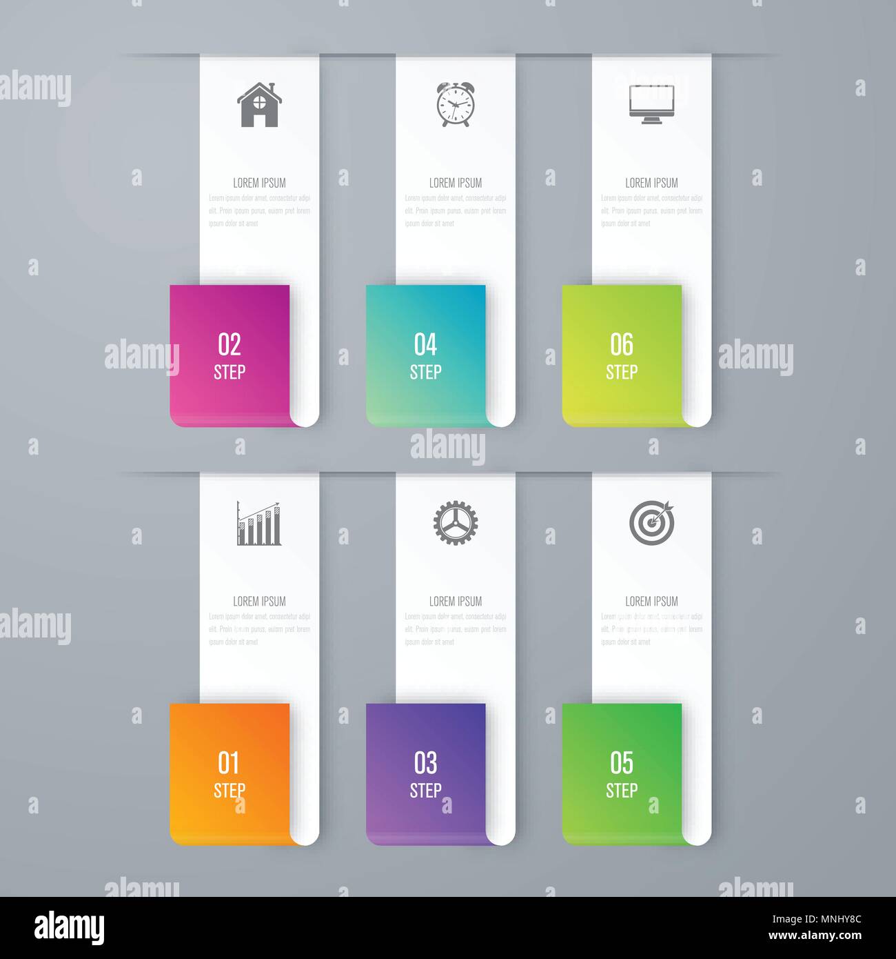 Vector illustration infographics six options Stock Vector Image & Art ...