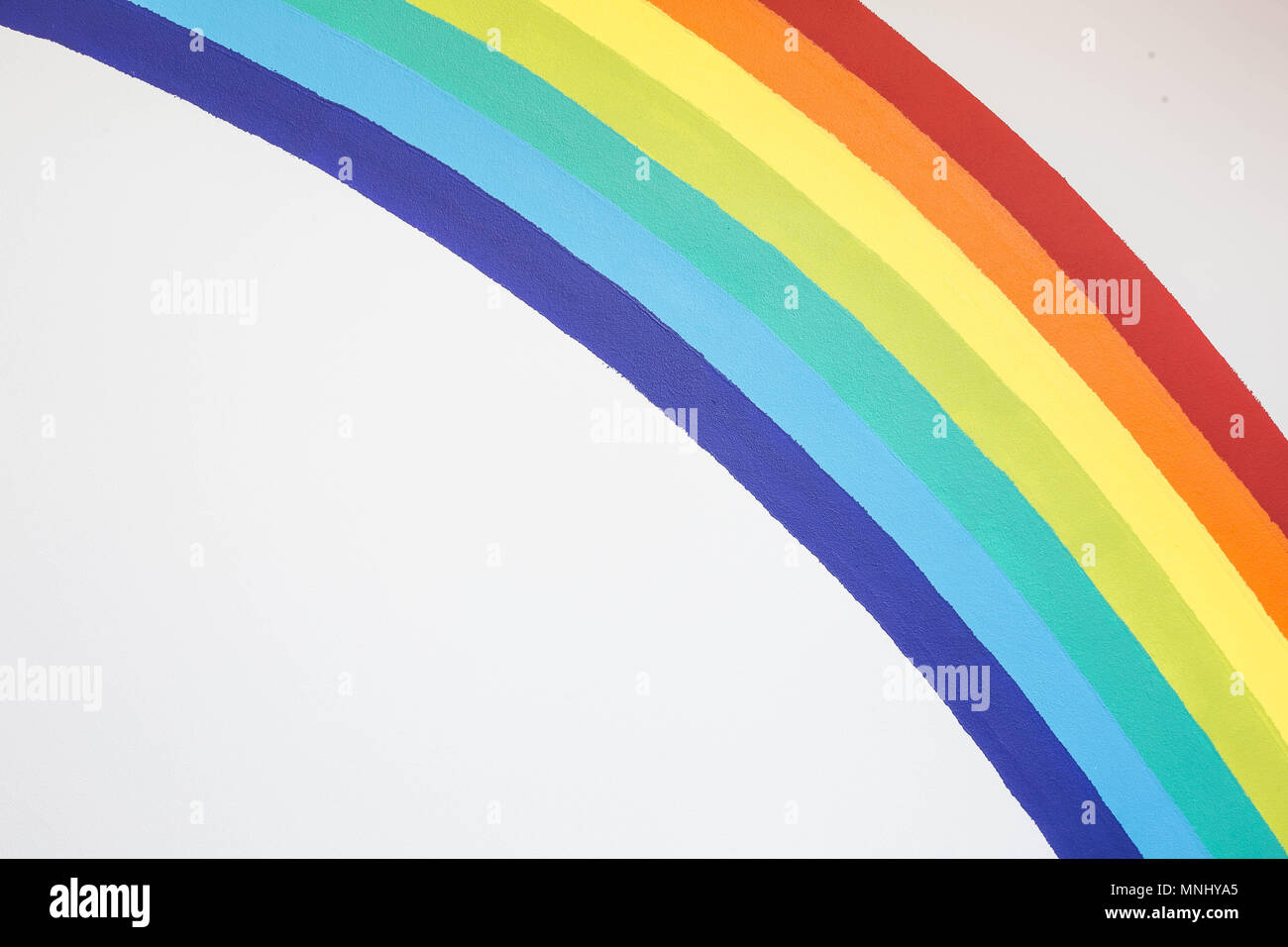 Background From Multicolored Boards In Colors Of Rainbow Wooden