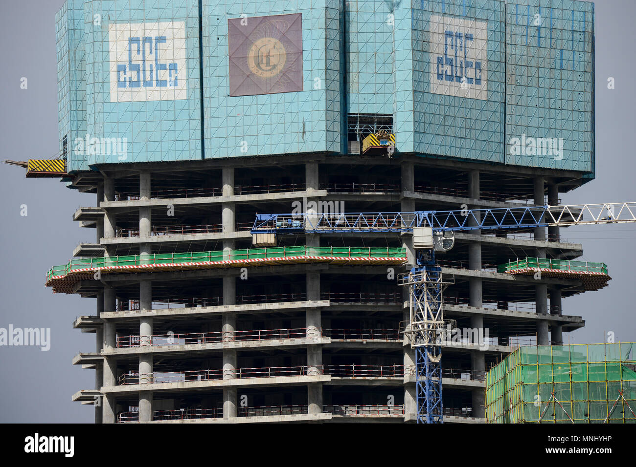 ETHIOPIA , Addis Ababa, office tower and Bank building construction by ...