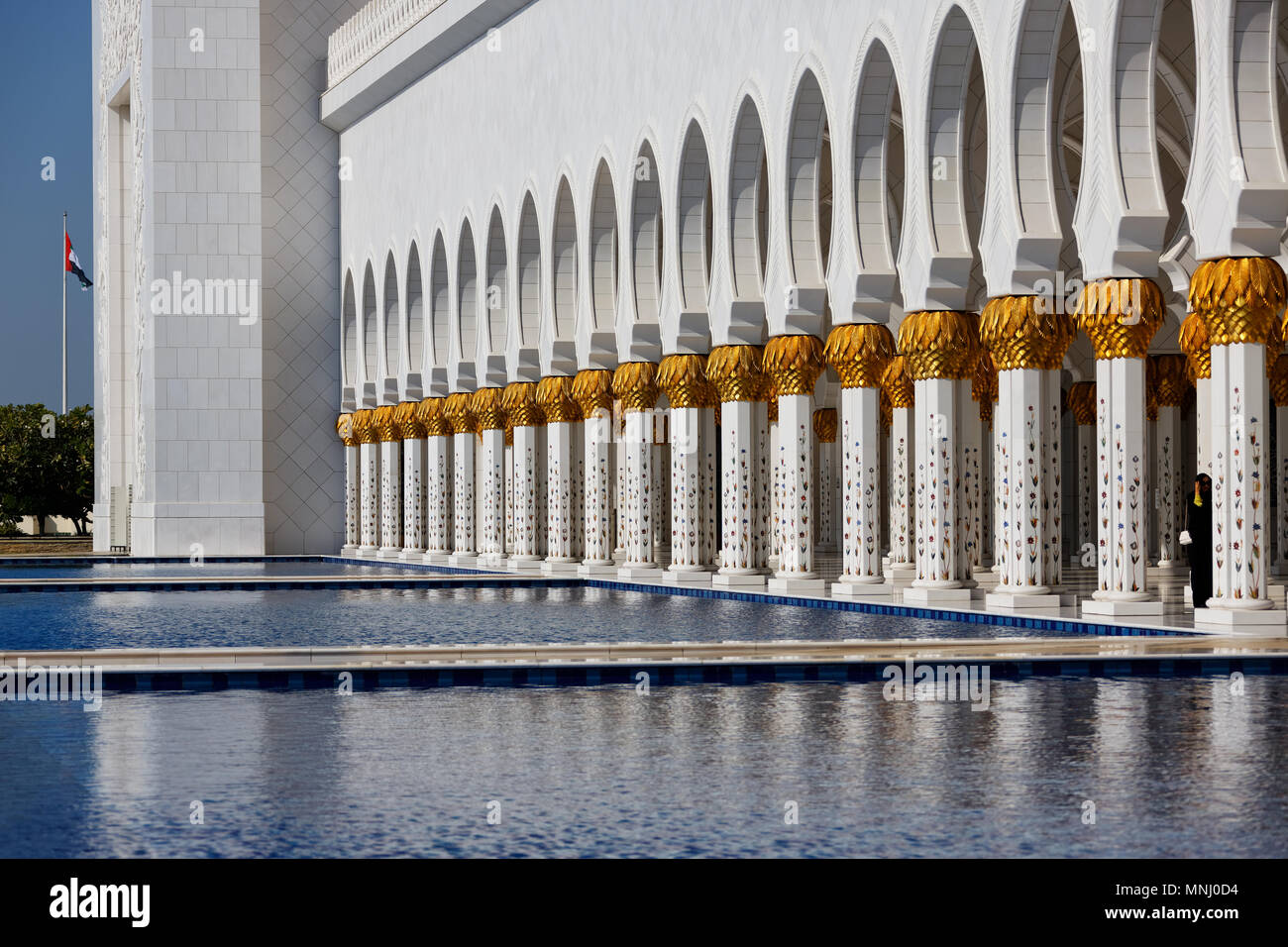 Sheikh Zayed Grand Mosque. Scheich-Zayid-Moschee. Abu Dhabi Stock Photo ...