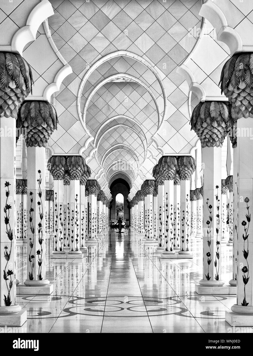 Sheikh Zayed Grand Mosque. Scheich-Zayid-Moschee. Abu Dhabi Stock Photo ...