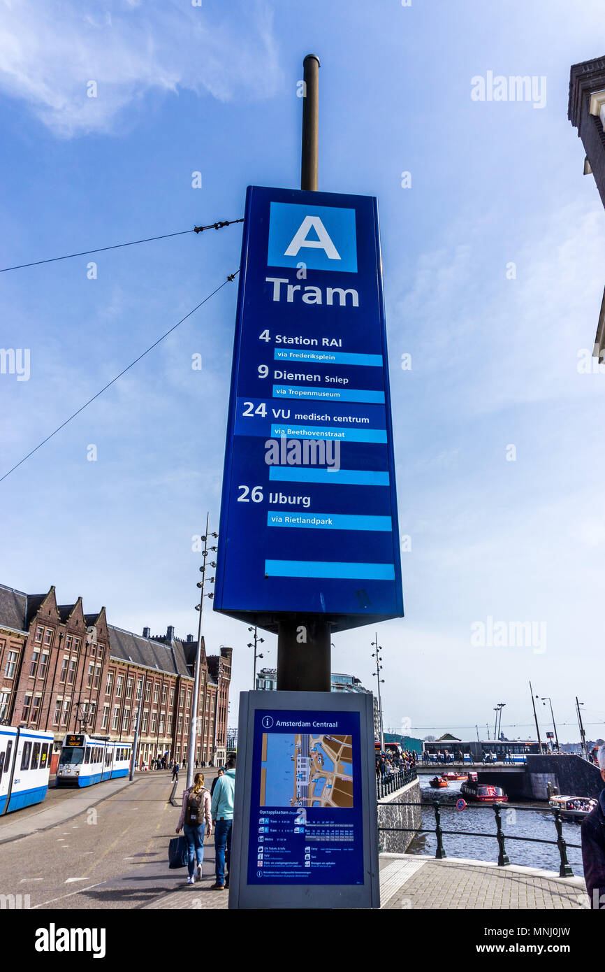 Amsterdam centraal sign hi-res stock photography and images - Alamy