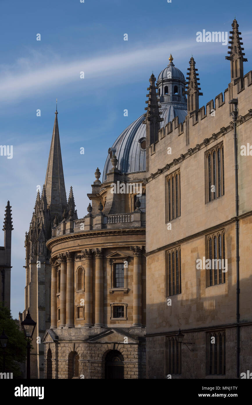 The Old Bodleian Library, Radcliffe Camera and University Church ...