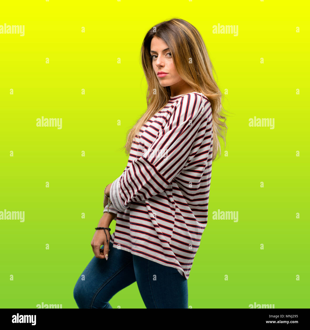 young cool woman posing Stock Photo - Alamy
