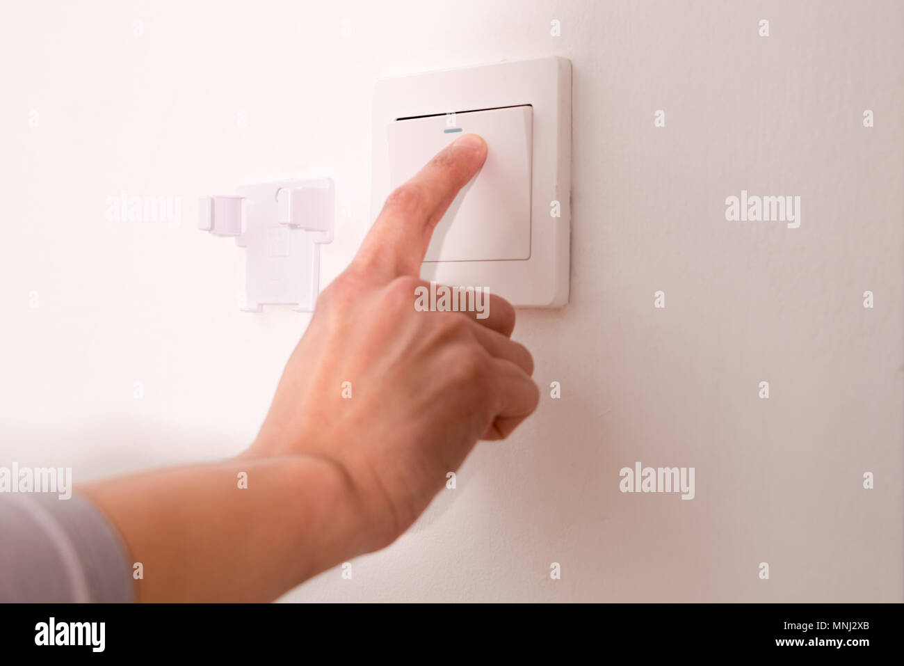 Turning off switch hi-res stock photography and images - Alamy