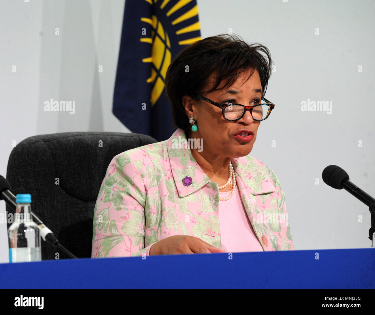 Baroness Patricia Scotland hosts the first CHOGM press conference at ...