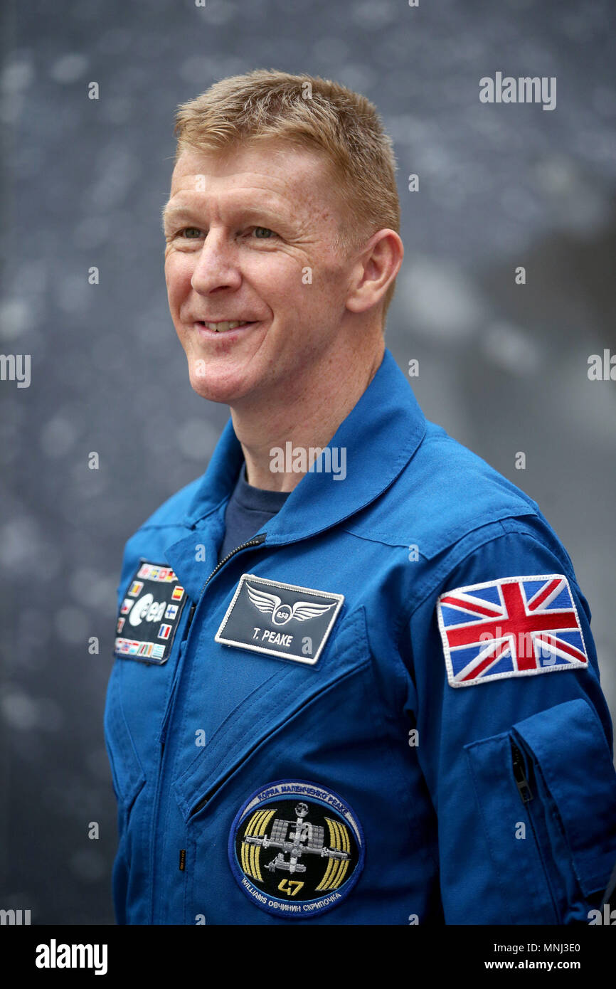 Astronaut Tim Peake, during a visit to the National Museum of Scotland ...