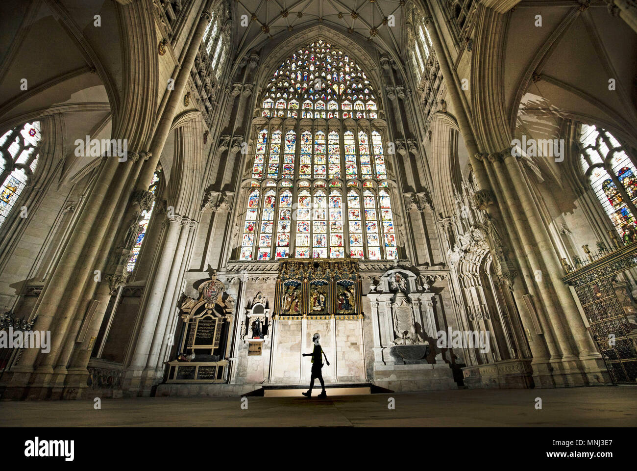 Restore largest expanse medieval stained glass hi-res stock photography ...