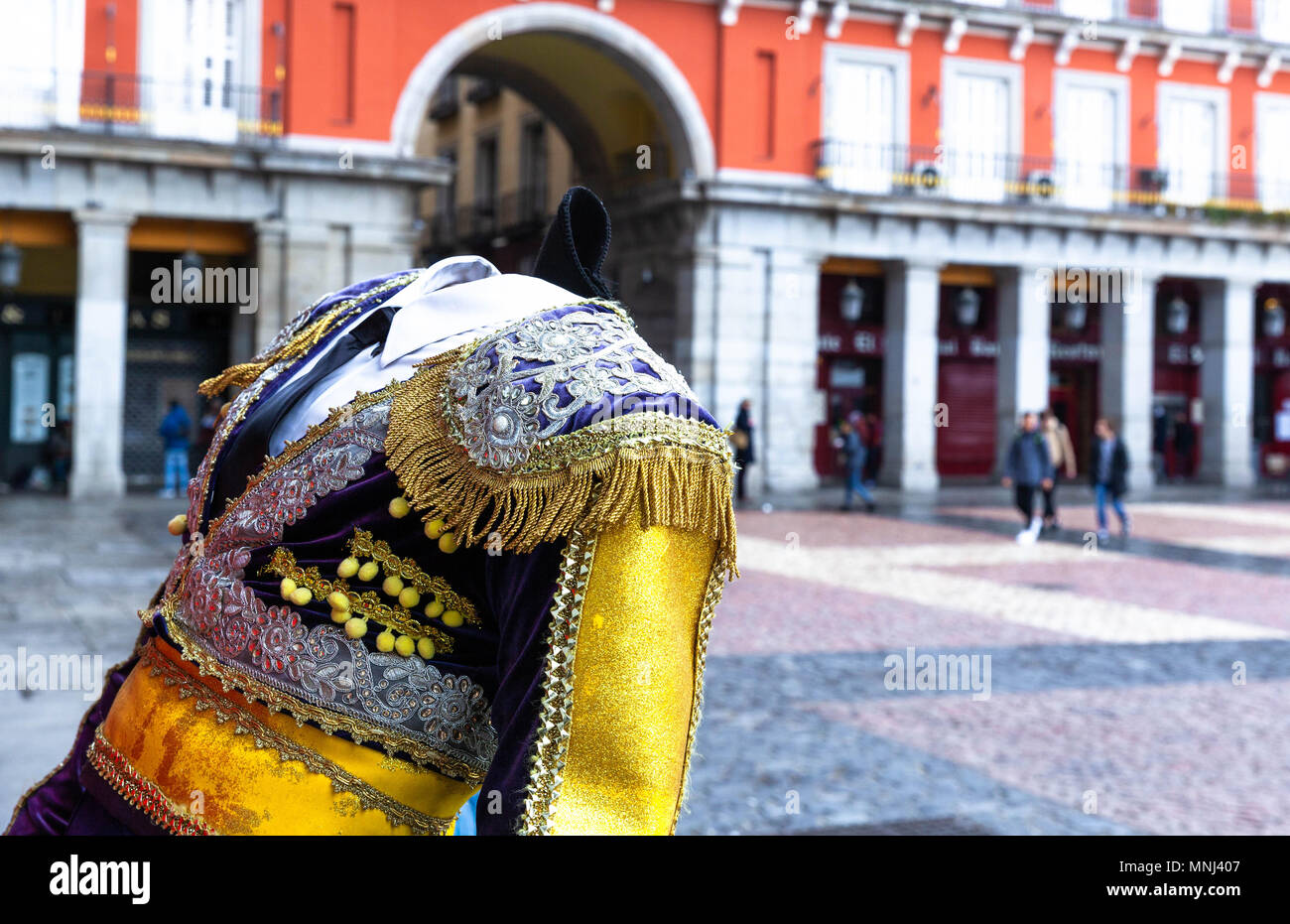 Headless mannequin wearing a bullfighter jacket, Madrid, Spain Stock ...
