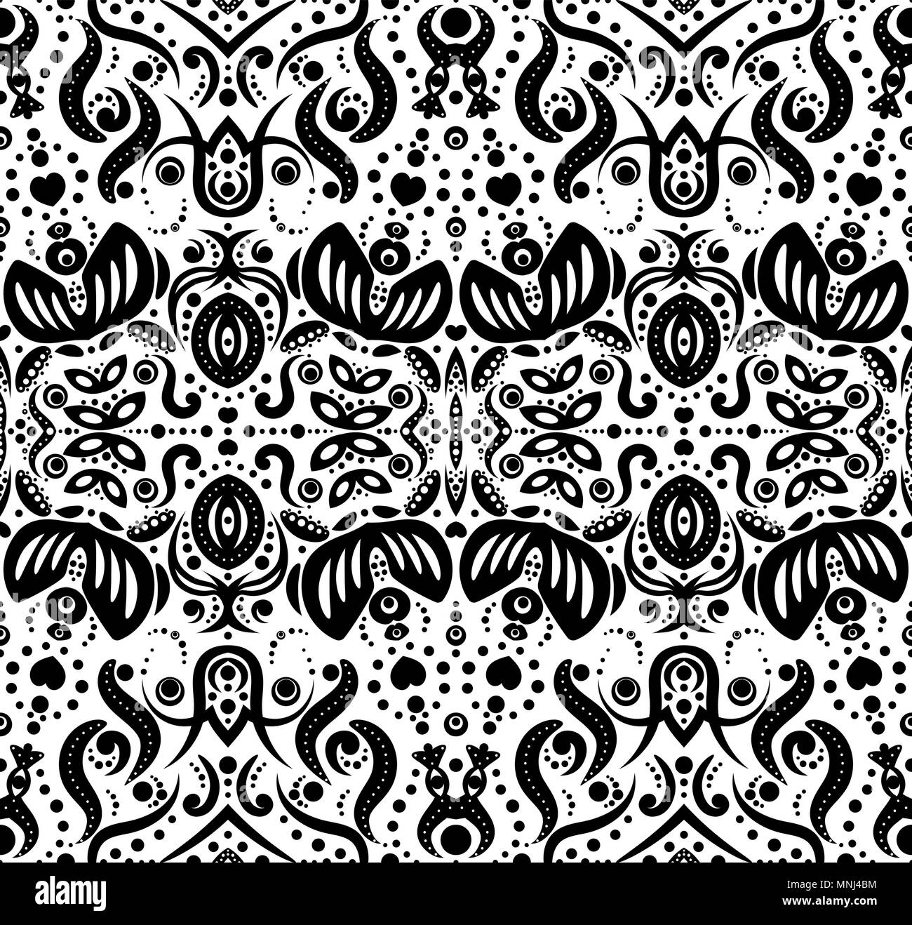 Seamless floral dots pattern hi-res stock photography and images - Alamy