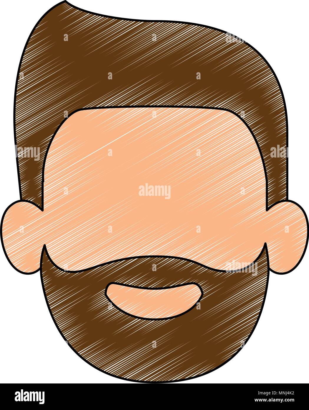 cute father with beard avatar character Stock Vector Image & Art - Alamy