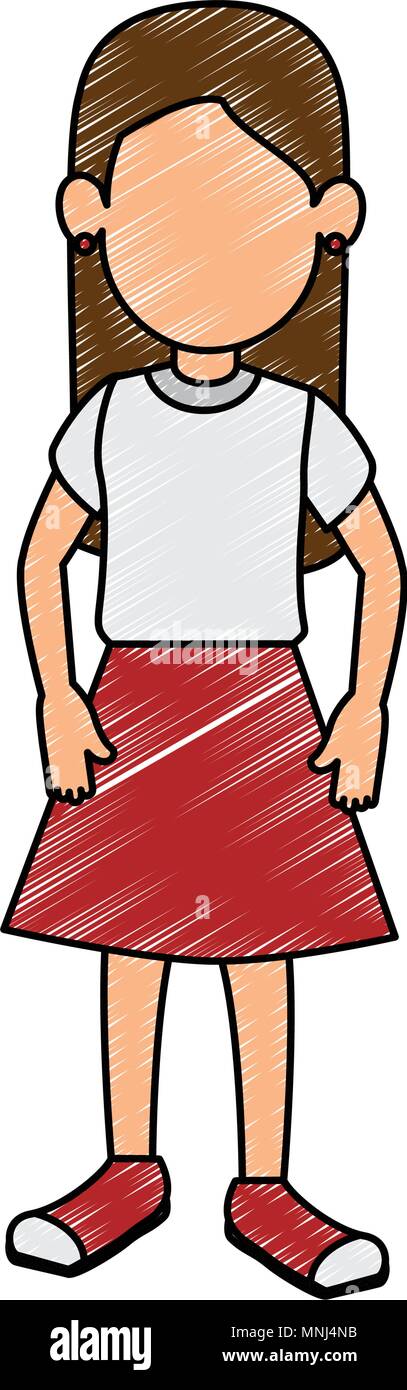 little girl daughter character Stock Vector Image & Art - Alamy