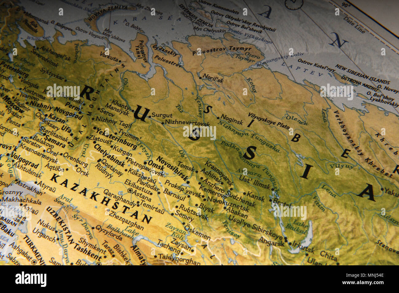 Siberia Map High Resolution Stock Photography and Images - Alamy