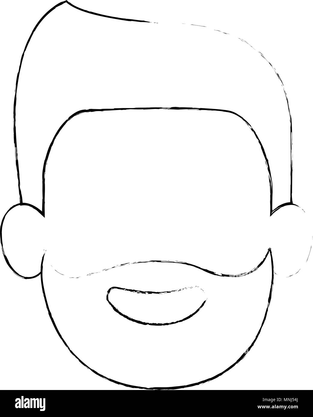 cute father with beard avatar character Stock Vector Image & Art - Alamy